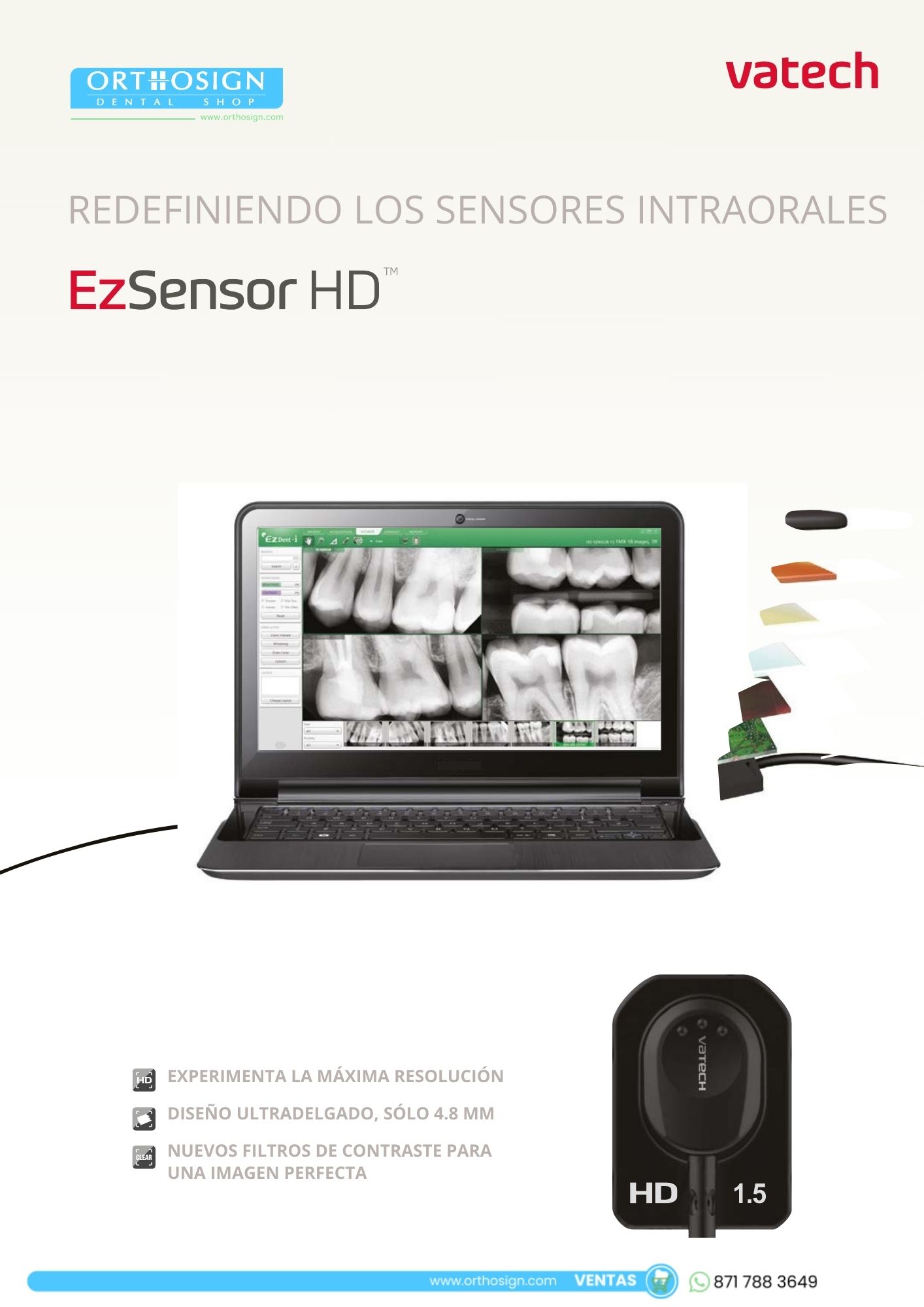 Radiovisiógrafo Vatech EZ Sensor HD